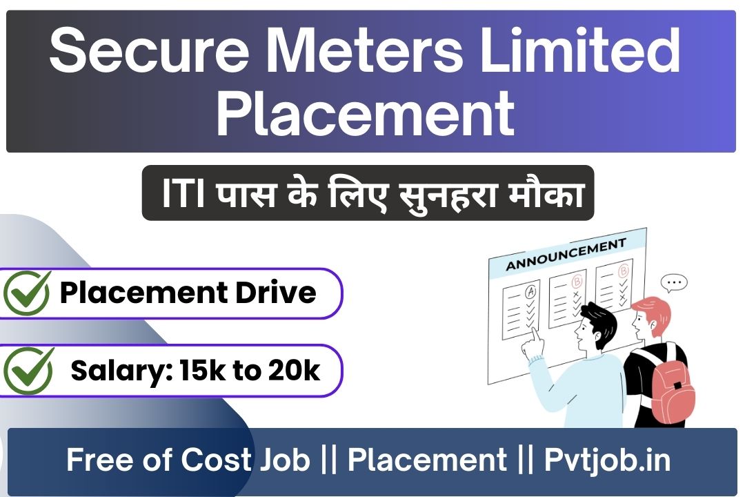 Secure Meters Ltd Placement 2025: New ITI Pass Job Opportunity » PVTJOB ...